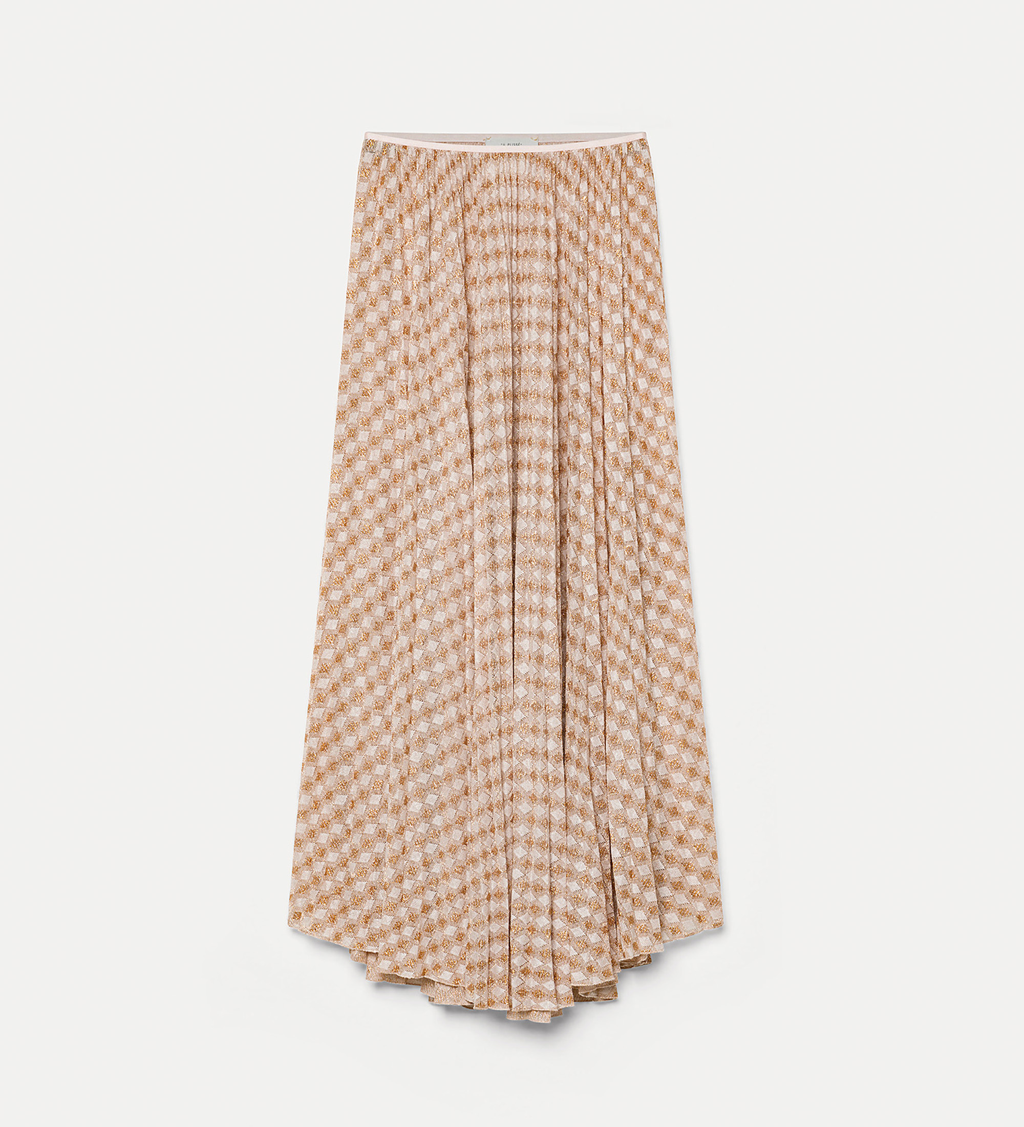 pleated skirt in diamond jersey alba | forte_forte