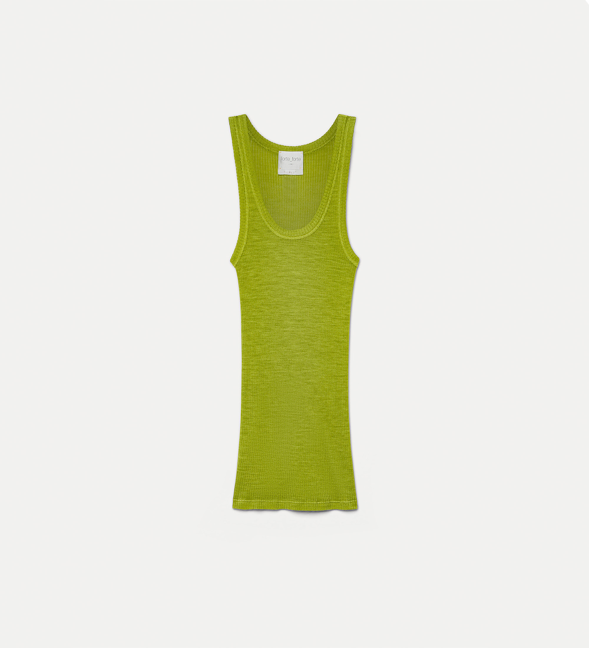 lightweight wool tank top aloe | forte_forte