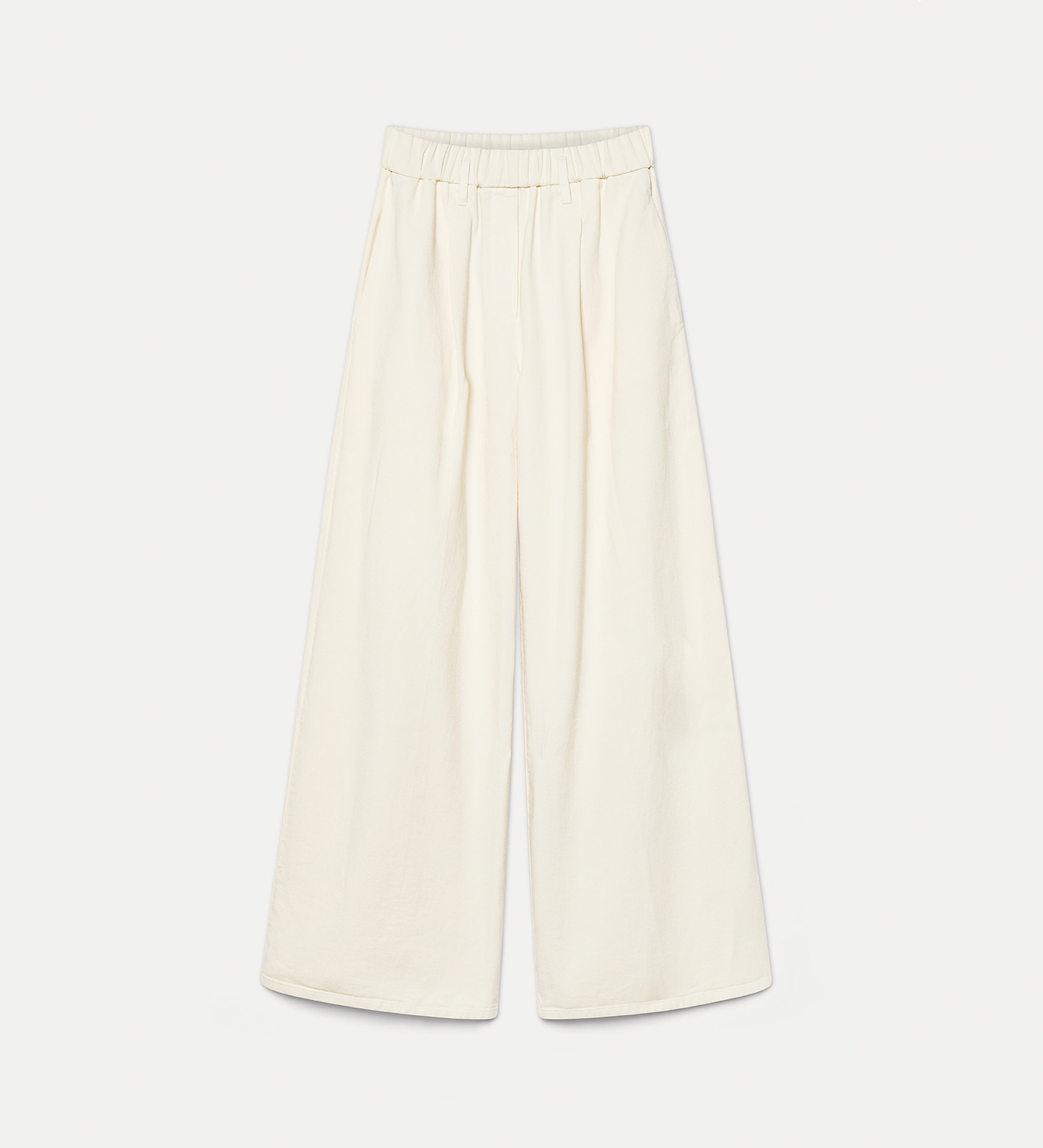 fluid twill trousers beurre | forte_forte