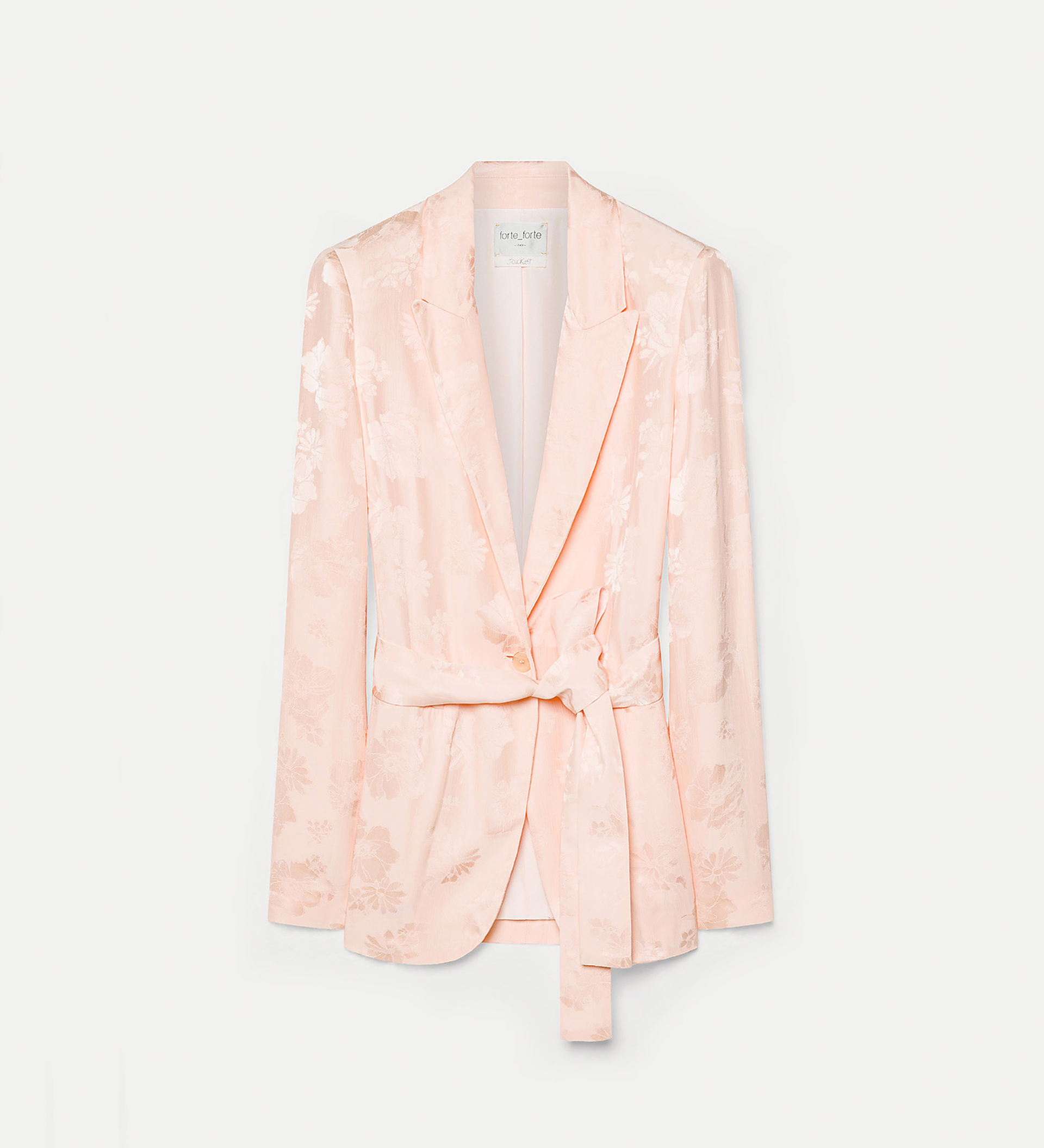 veste déstructurée en jacquard bouquet alba | forte_forte